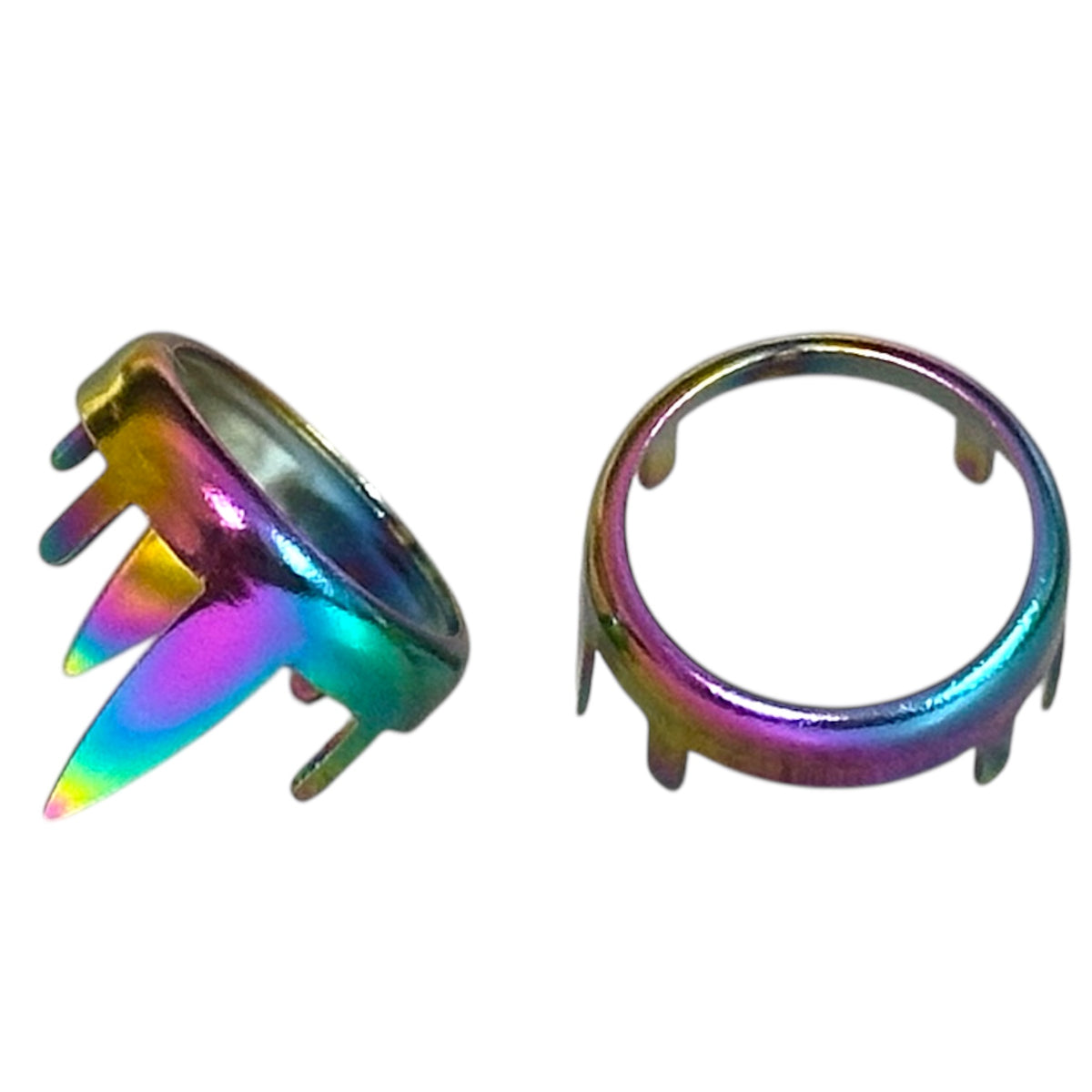 Rainbow Ring Spot - 11mm SS48 Rim Setting | Bling in the Ring