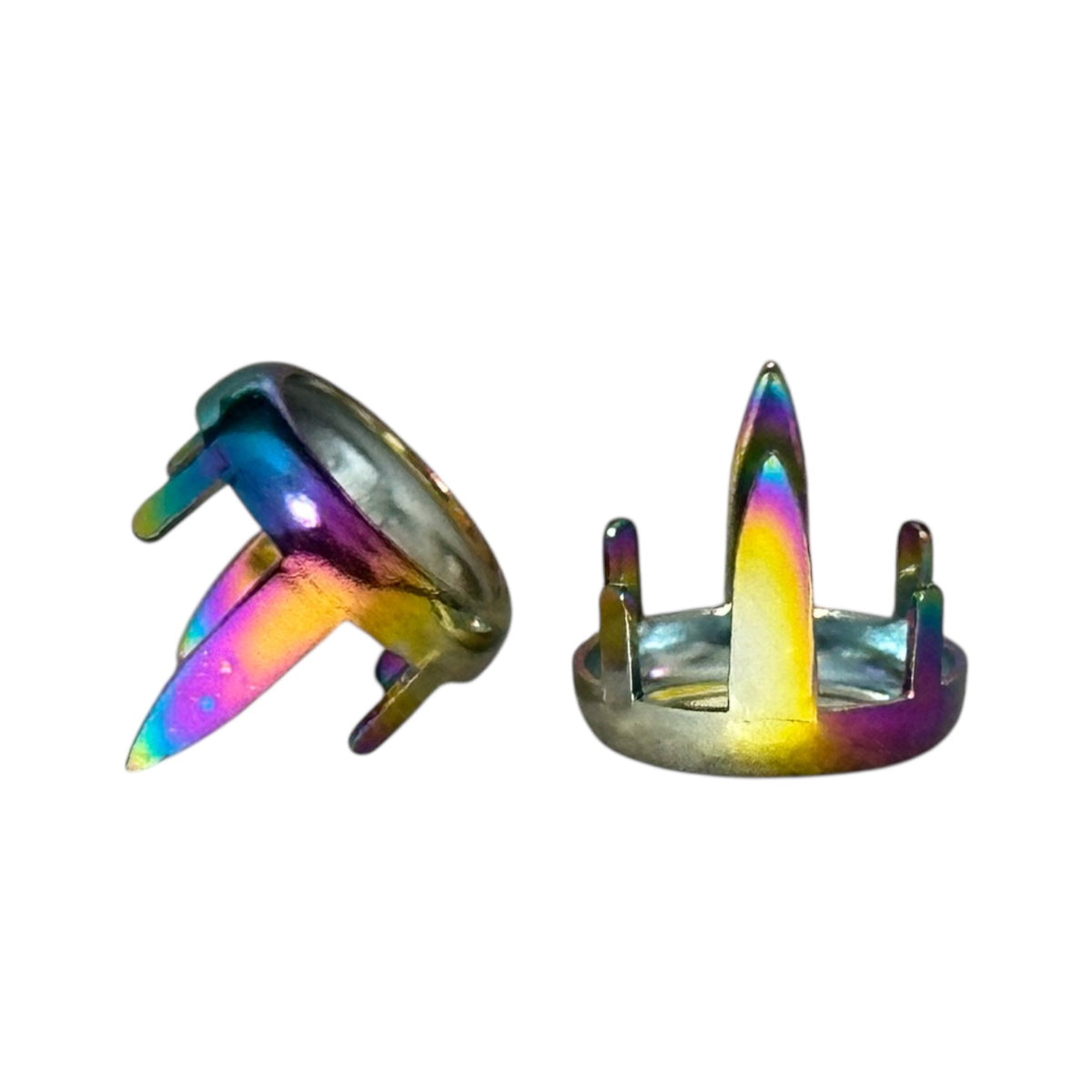 Rainbow Ring Spot - 9mm SS40 Rim Setting | Bling in the Ring