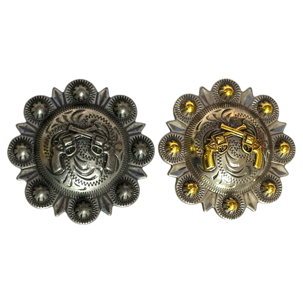 Swirl Pistol Screw-Back Concho – Bling in the Ring