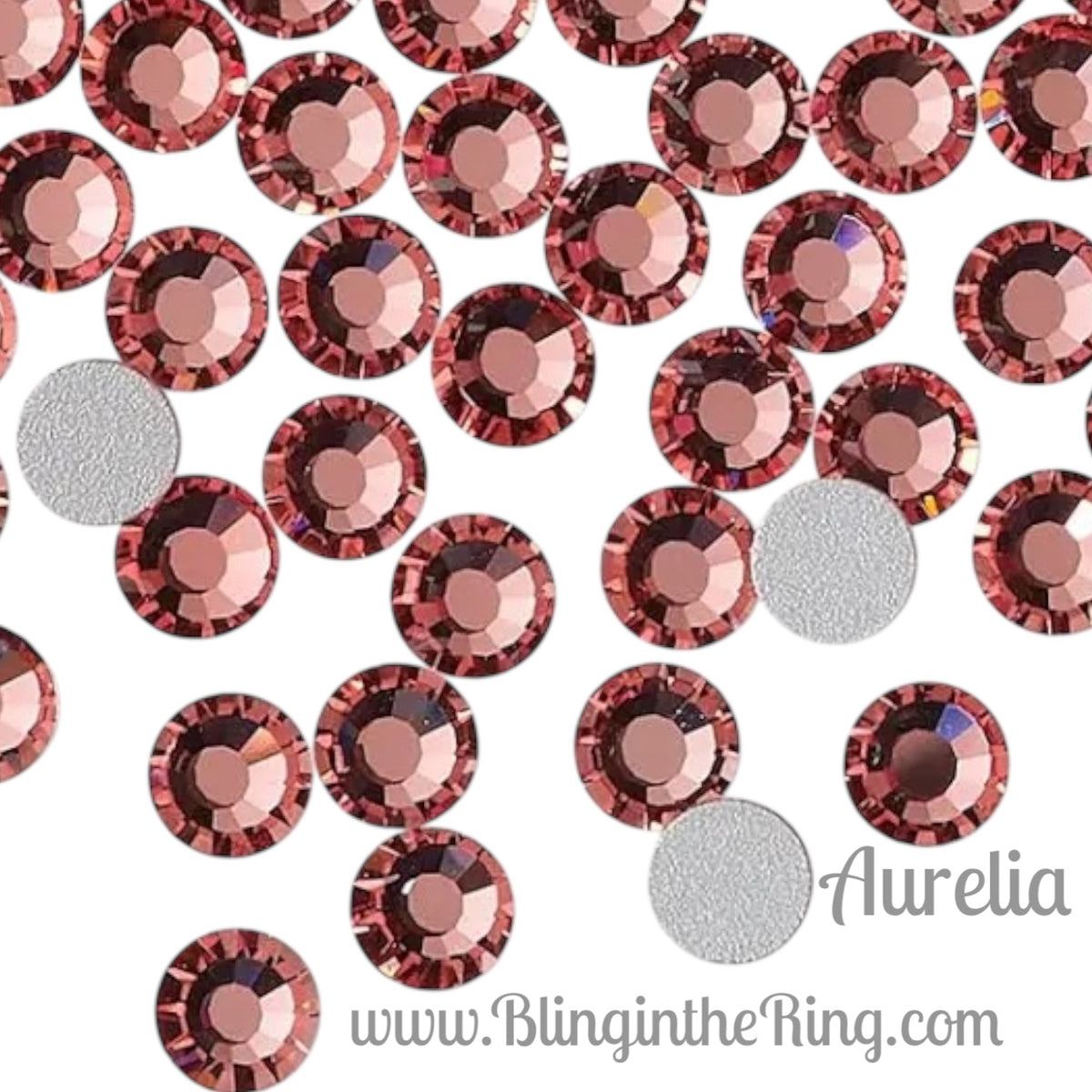 Flat back Crystal Blush Rose – Crystals | Bling in the Ring