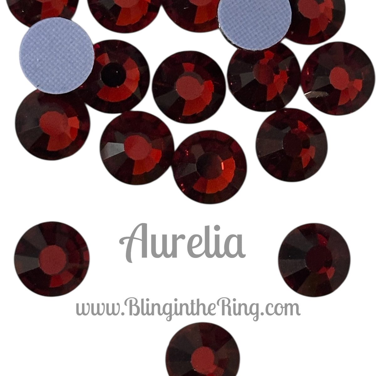 Flatback Crystals Indian Siam – Aurelia Crystals | Bling in the Ring