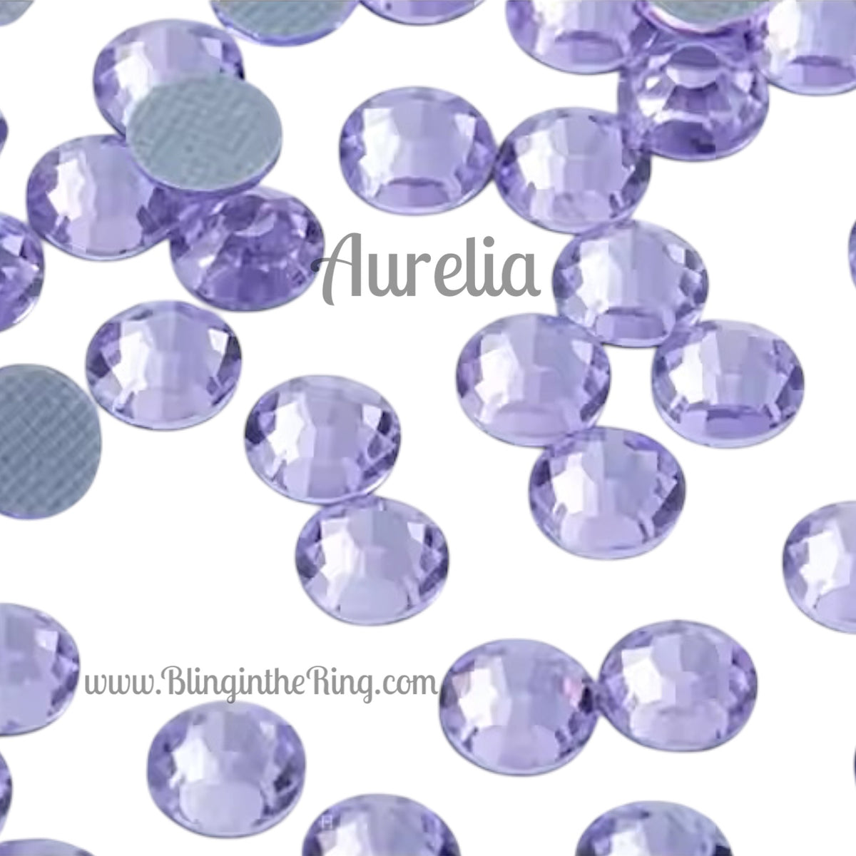 Flat back Crystal Violet – Aurelia Crystals | Bling in the Ring