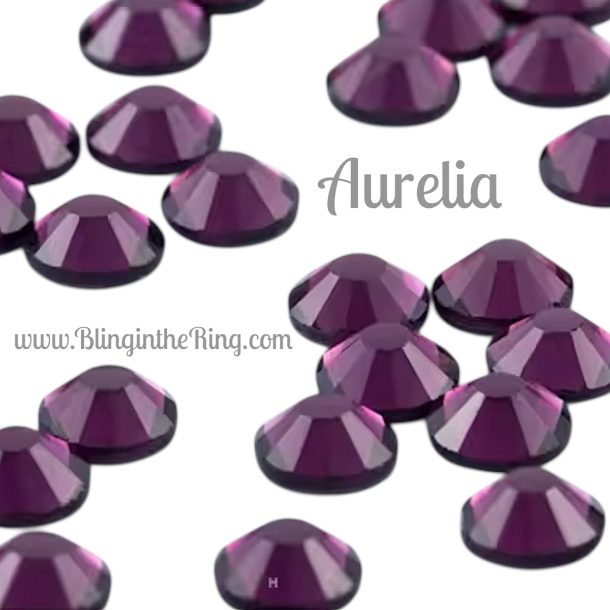 Flat back Crystal Amethyst – Aurelia Crystals | Bling in the Ring